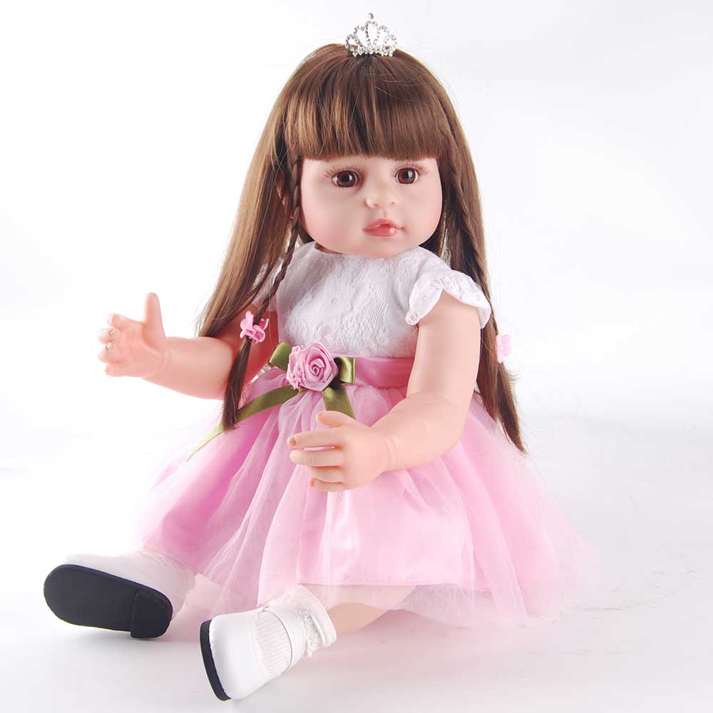 2 Inch Reborn Baby Doll - Sweet Princess Outfit (Pink Tulle + White La ...