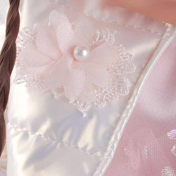 20" Delicate Reborn Doll – Pink Sparkle Tulle Dress, Pearl Jacket & Ro ...